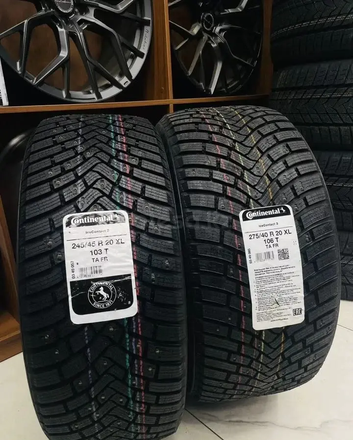 Continental IceContact 3 245/45 R20 и 275/40 R20 новые разно широкий спорт в Астане — объявление ...